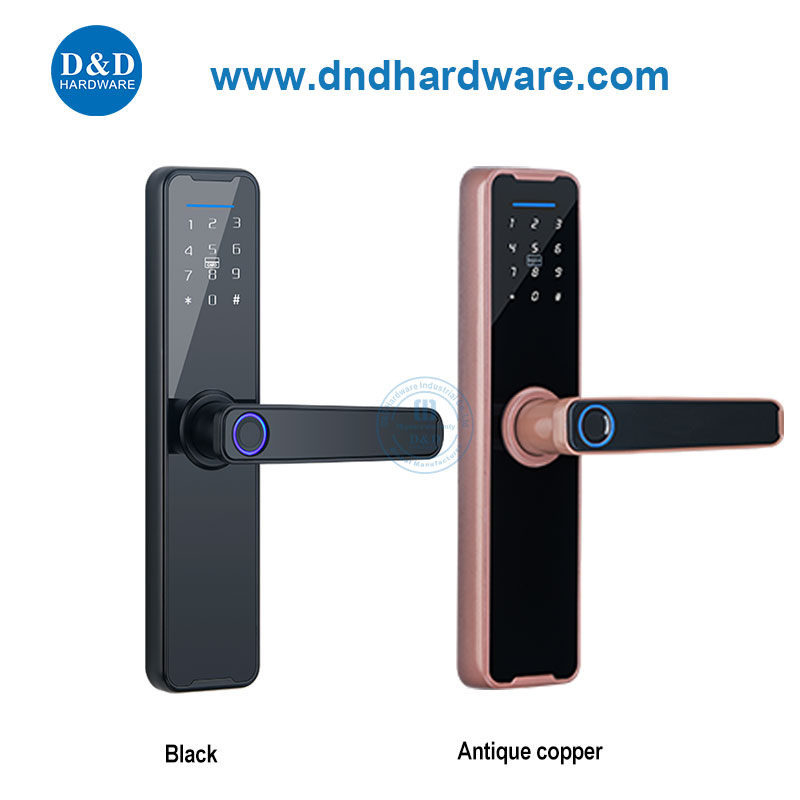 Electronic Keyless Door Lock Smart Fingerprint Digital Door Handle Lock ...