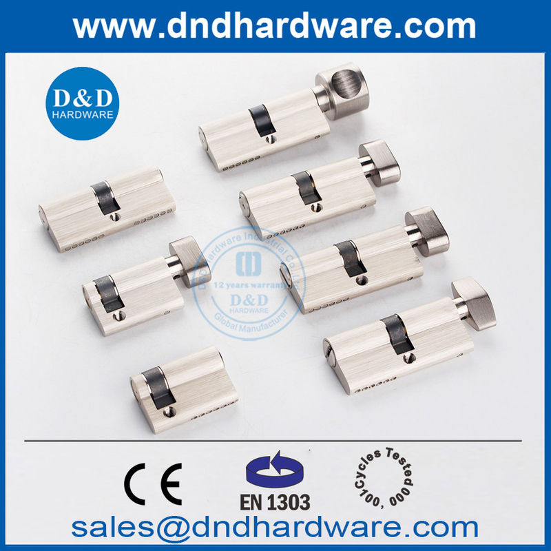 BS EN1303 Satin Nickel Door Lock Cylinder Mortise Door Lock Brass ...