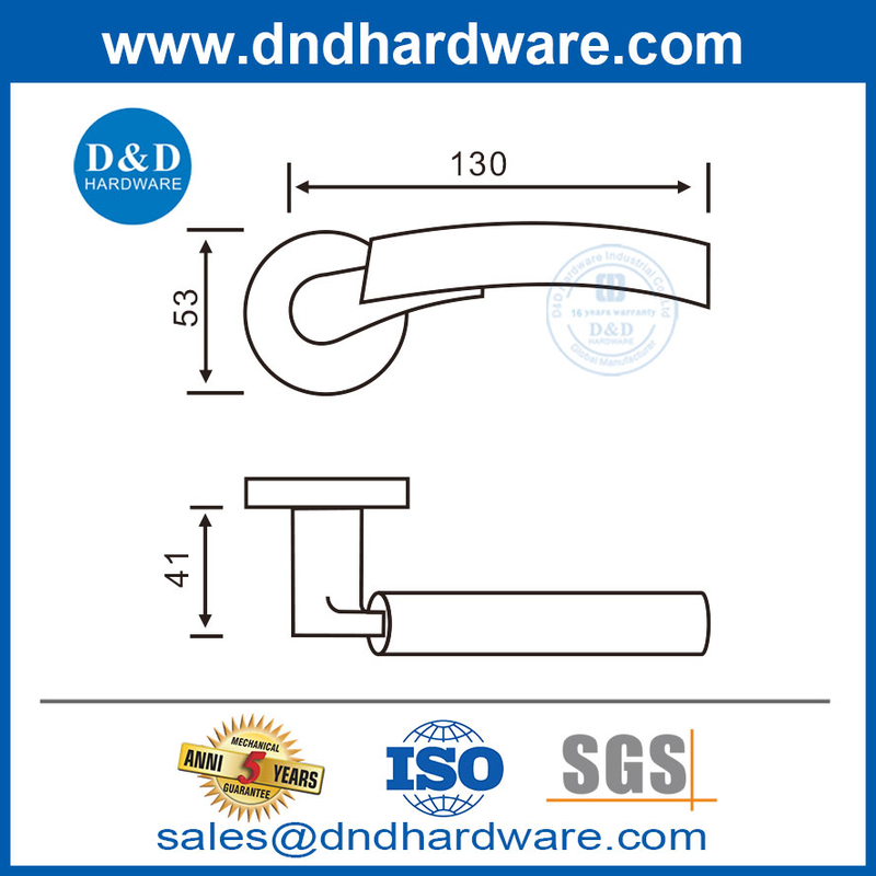 Residential Door Handles 316 Stainless Steel 304 Restroom Door Handles ...