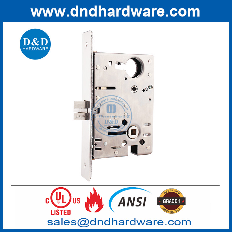 Best UL ANSI Fire Rated inside Door Lock SUS304 Privacy Lock Body Front ...