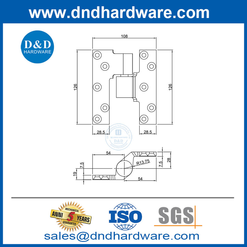 Stainless Steel Intermediate Pivot Door Hinge for Heavy Duty Door ...