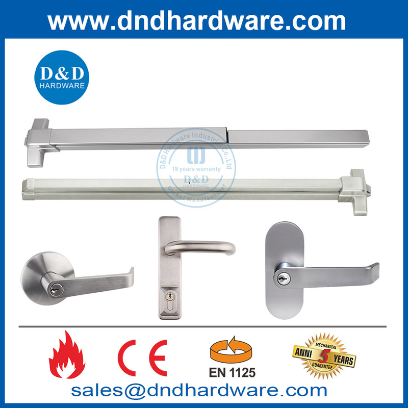 Door Exit Device Push Bar Lock CE EN1125 Panic Bars for Double Doors ...